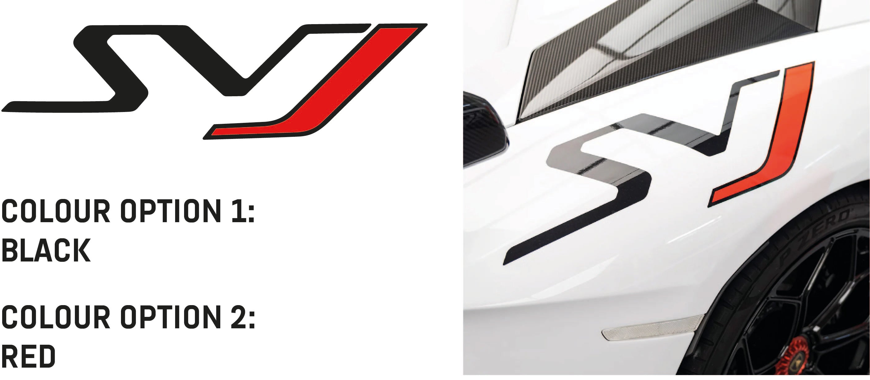 Lamborghini Aventador SVJ Rear Quarter Decal – High-Quality Precision ...